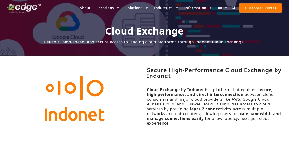 Cloud Exchange by Indonet - EDGE DC